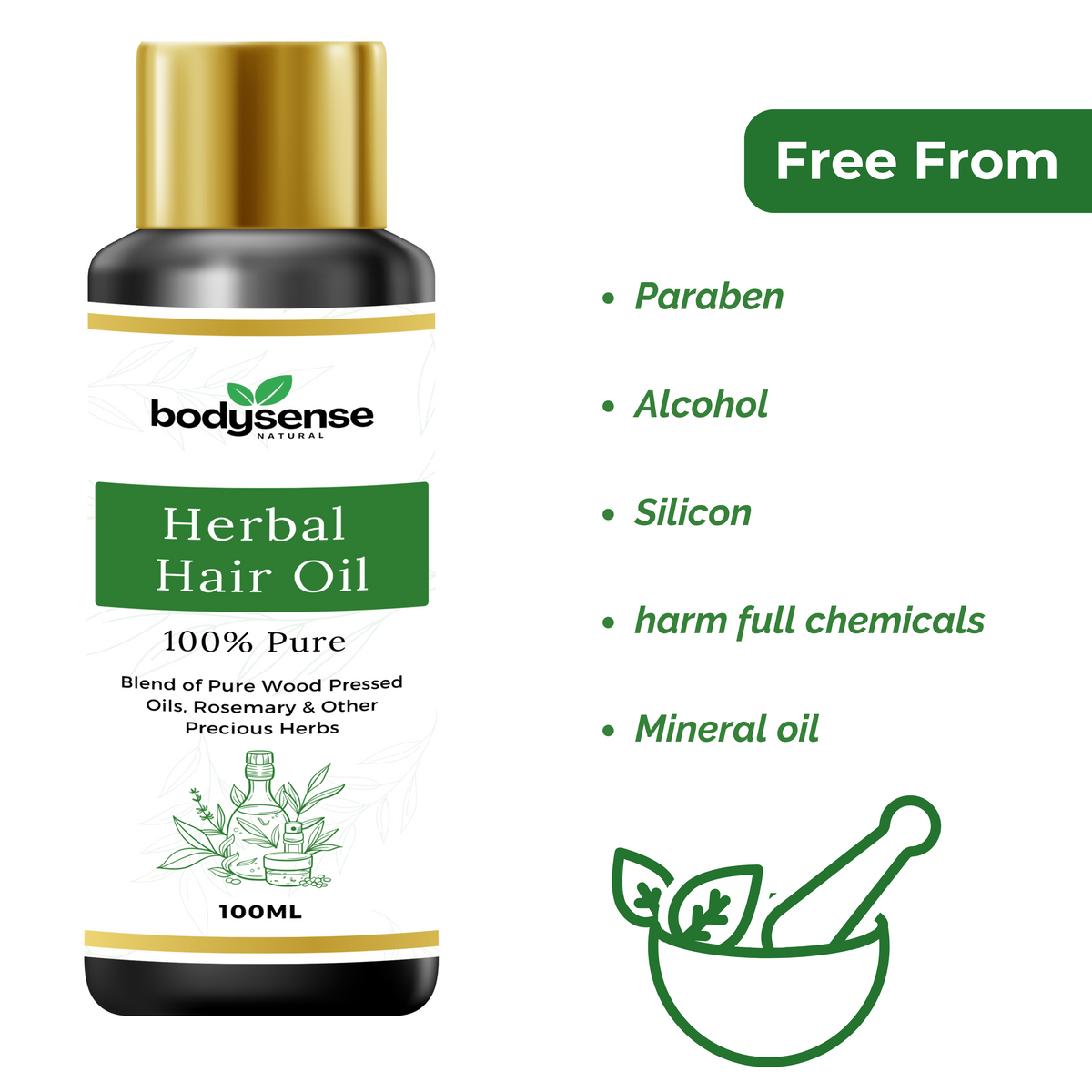 Herbal Hair Oil – Nourish, Strengthen, and Revitalize Your Hair Natura ...